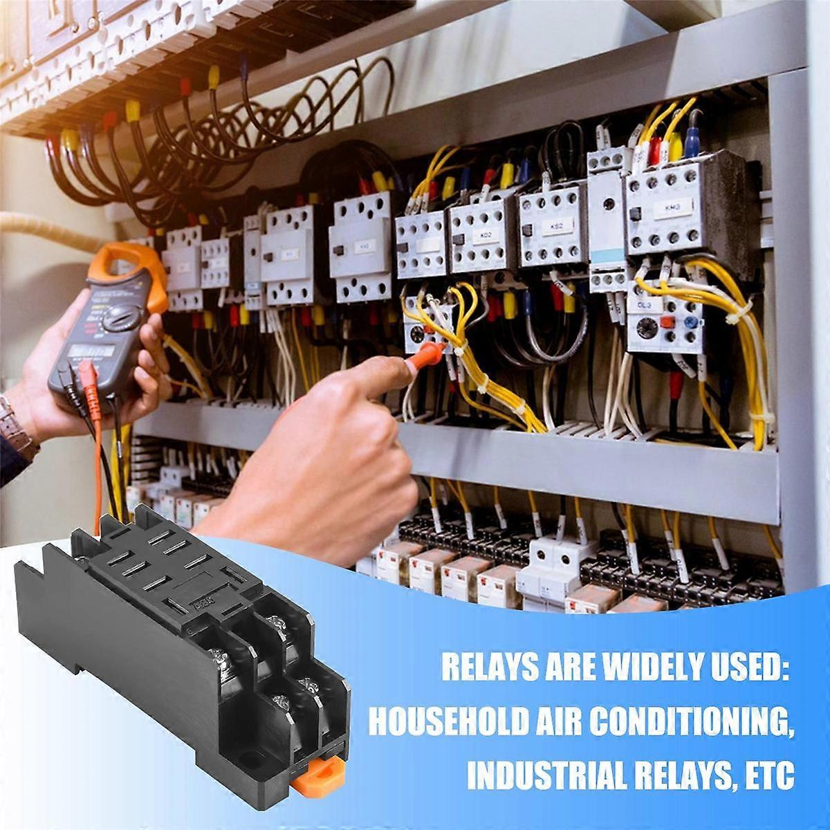 12V DC Coil Power Relay DPDT LY2NJ HH62P-L JQX-13F 10A With PTF08A Socket Base | Fruugo UK