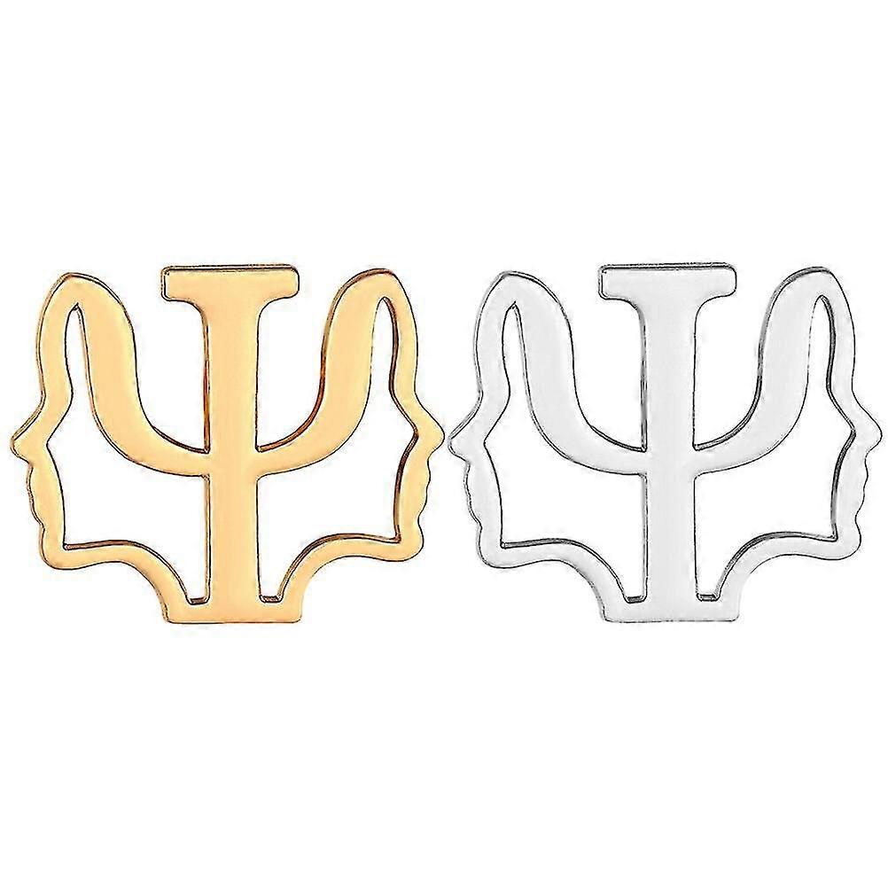 2pcs Psi Symbol Brooch Cartoon Brooch Psi Symbol Brooch Breastpin ...