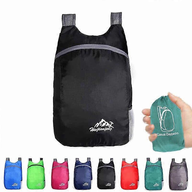 20L Rucksack Lightweight Nylon Foldable Backpack Waterproof Folding bag ...