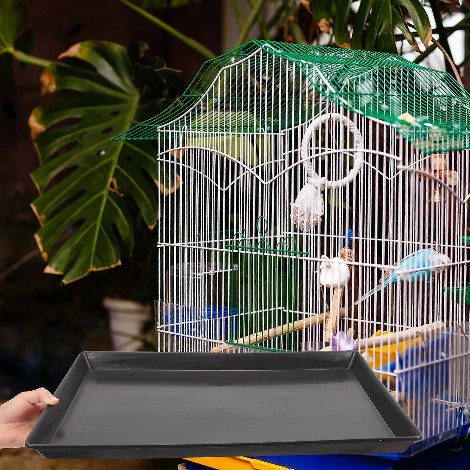 2Pcs Bird Cage Tray Small Dog Crate Tray Parrot Cage Tray Bunny Cage ...