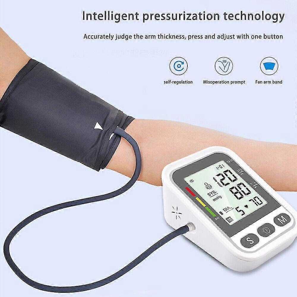Digital Arm Blood Pressure Monitor Standard Cuff Upper Arm Bp Machine ...