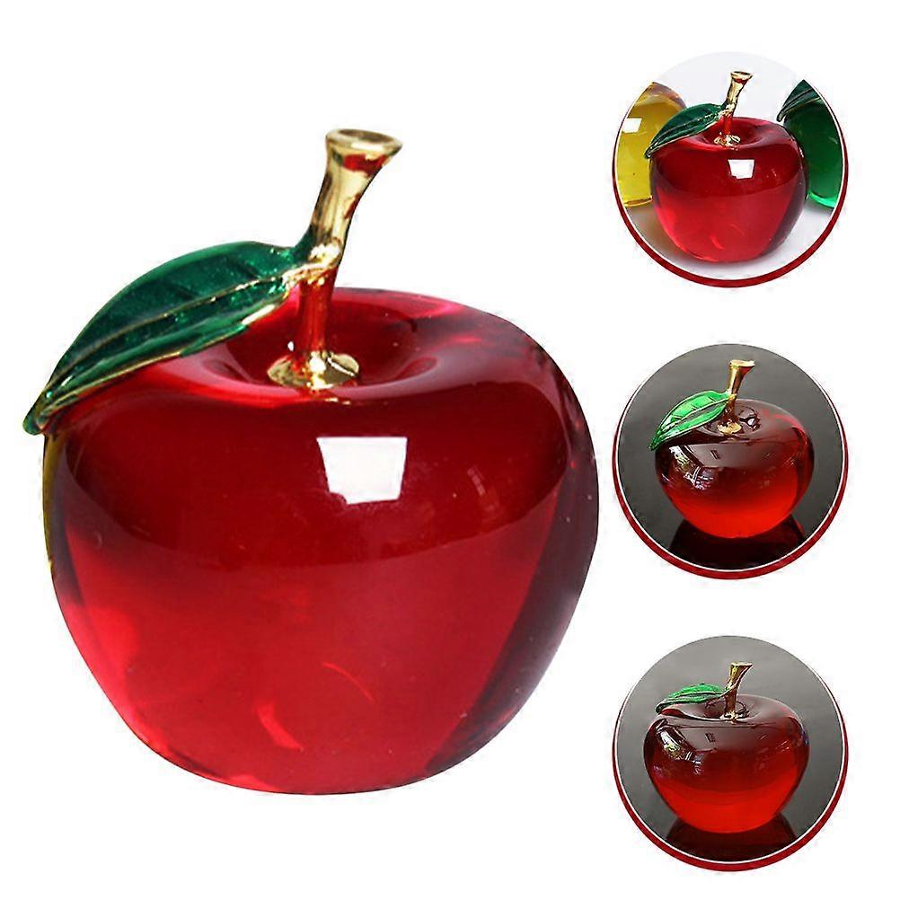 Crystal Apples Ornament Decorative Apples Decor Artificial Apples Craft ...