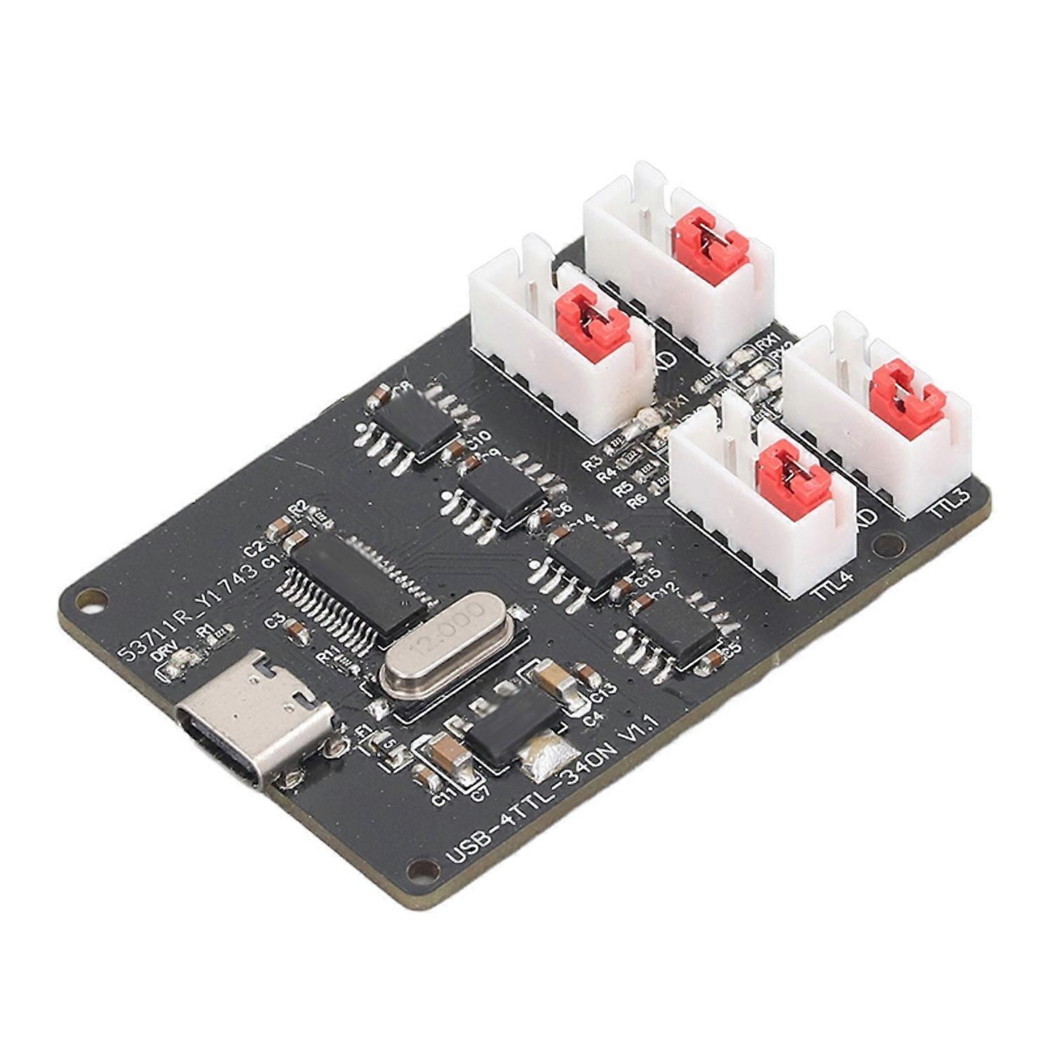 4 Way USB to TTL Serial Port Module TYPE C USB to TTL Serial Adapter ...