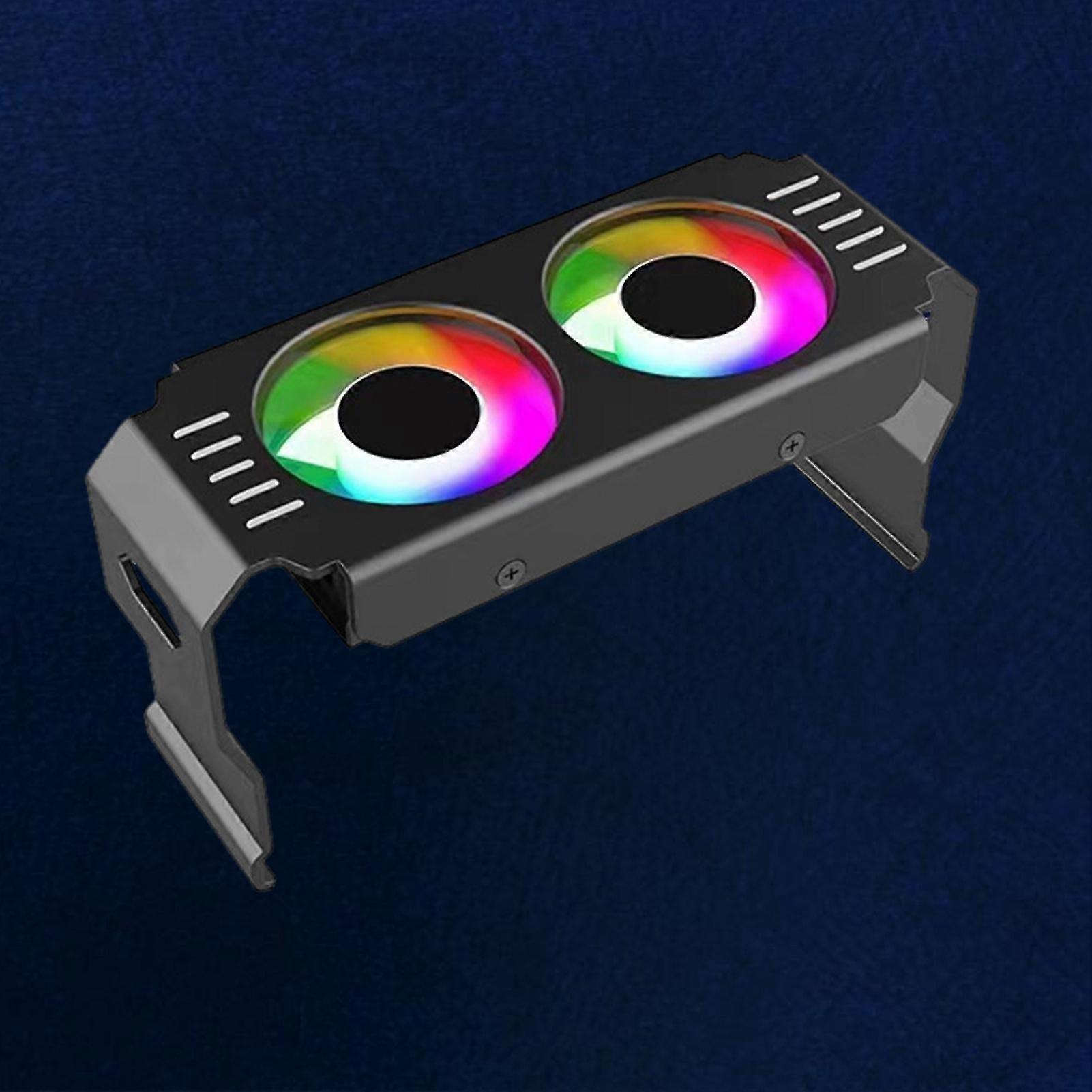 RAM Heatsink Dual Cooling Fans 13.5 CFM ARGB Aura Sync PWM Temperature ...