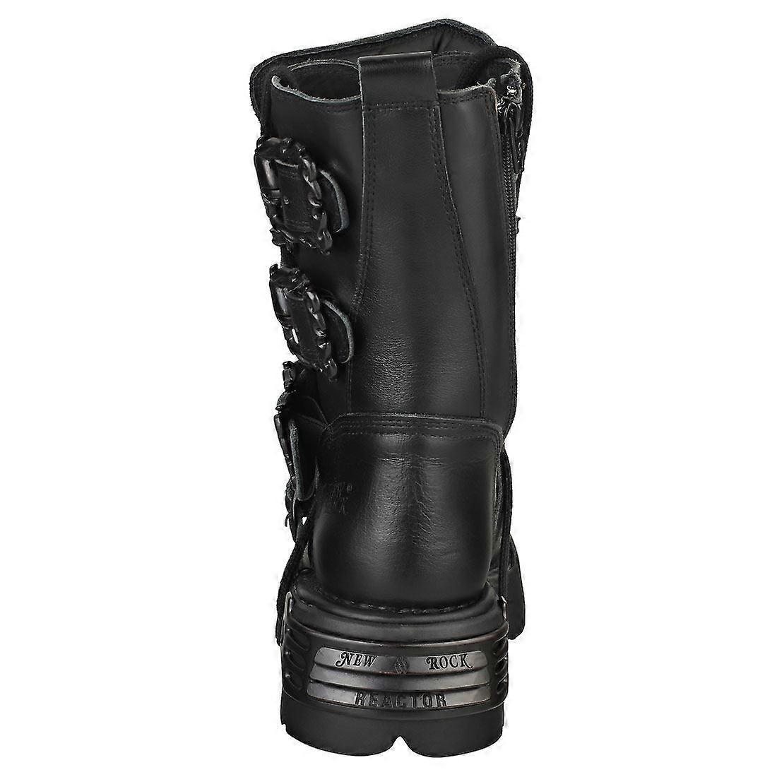 New Rock Boot Metallic M-391-s18 Unisex Platform Boots in Black | Fruugo UK