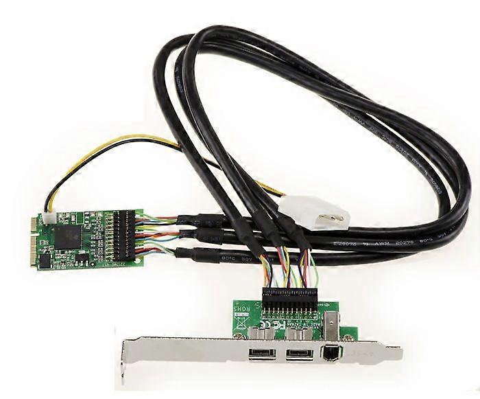 Mini PCIe Firewire 800 and 400 IEEE1394A and IEEE1394B controller card ...