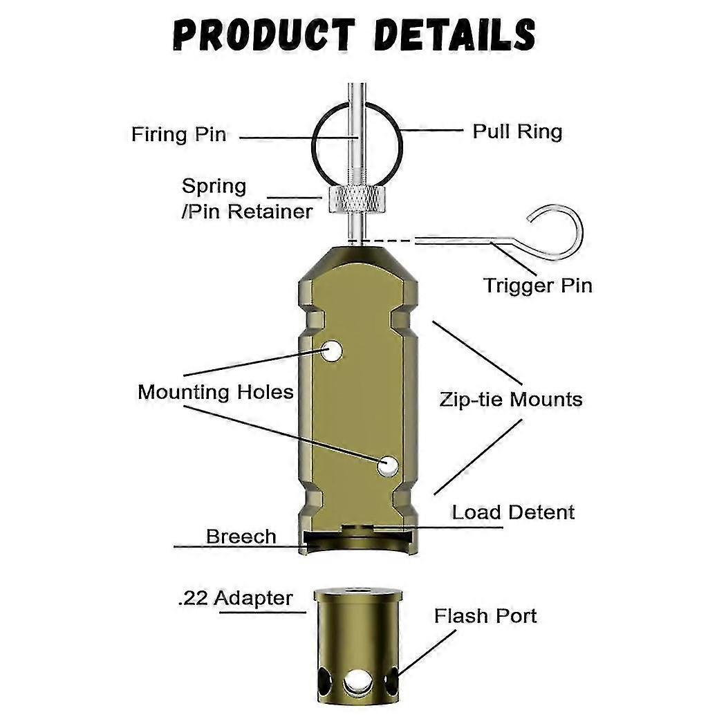 Early Warning Security System with 12 Gauge Camp Trip Wire Alarm Device ...