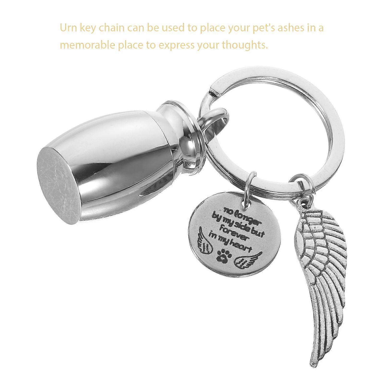 Mini Urn Memorial Keychain Small Cremation Urn Keepsake Keychain for ...