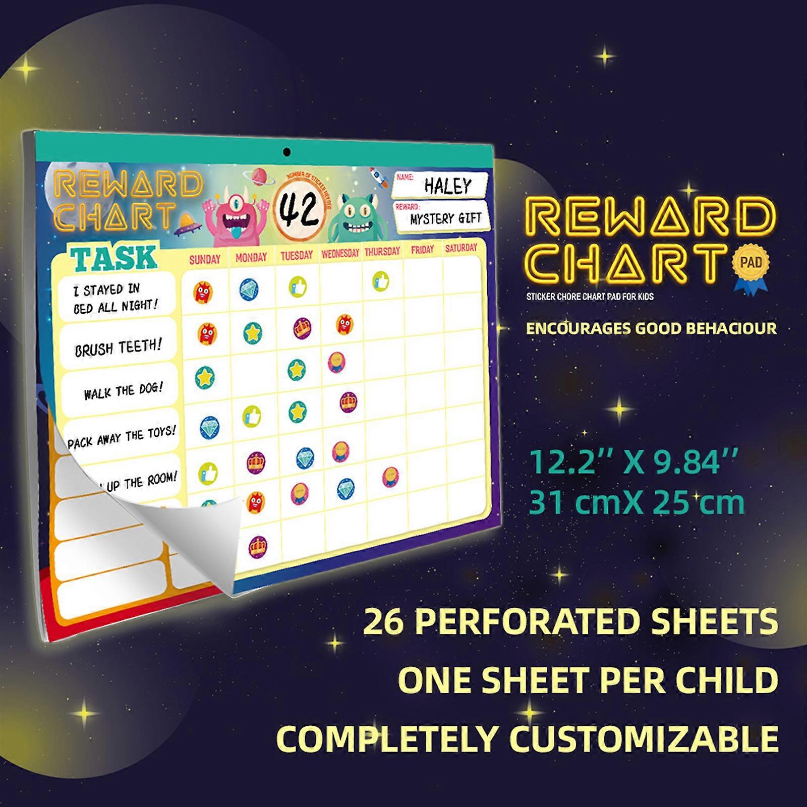 Magnetic Reward Chart for Kids, with 2328 Stickers Motivate ...