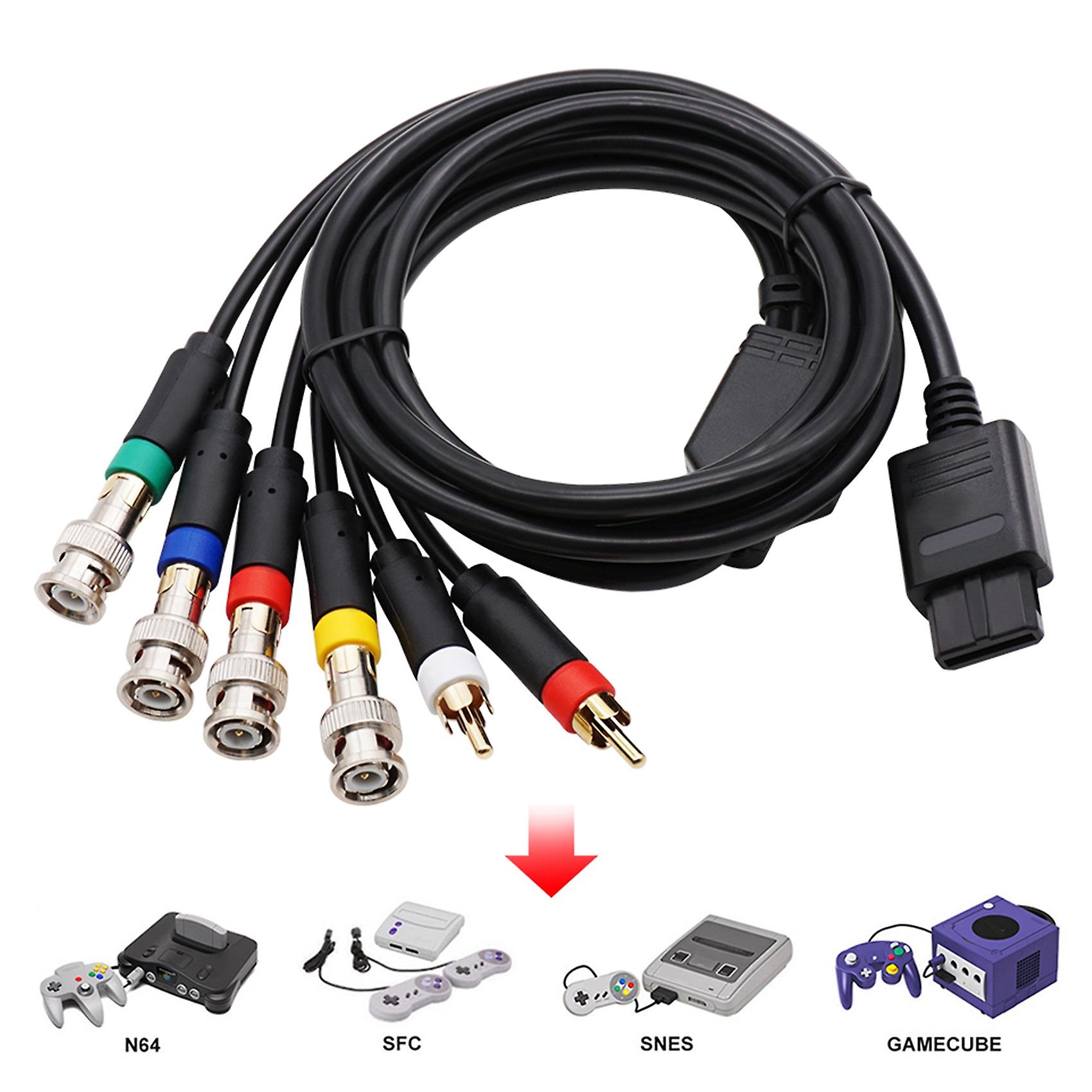Rgb/rgbs Cable Compatible N64 Sfc Snes Ngc Video Consoles Composite ...