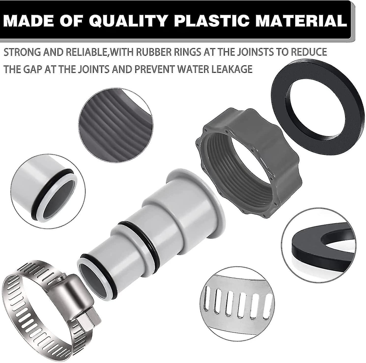 4pcs Pool Hose Adapter, Pool Adapter, Intex Pool Adapter, Pool Hose Adapter, Pump Hose Adapter ...