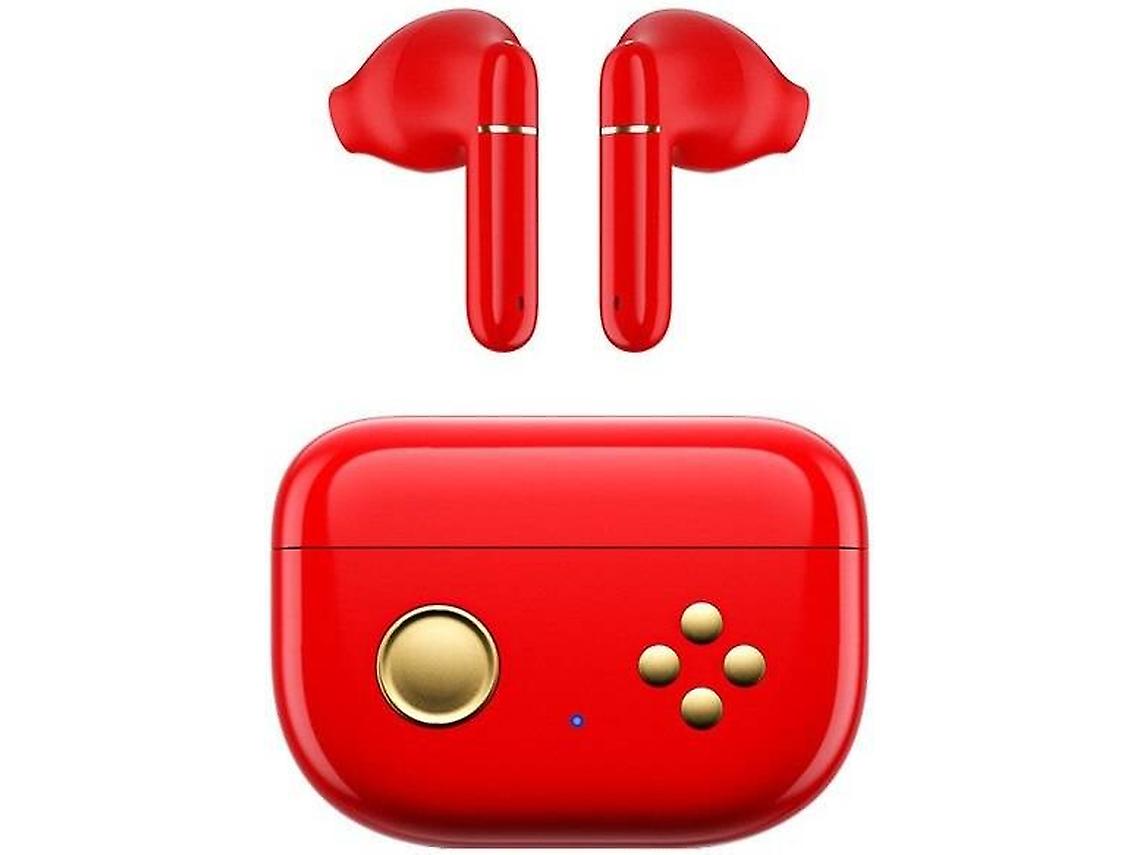 True Wireless F2-2 Bluetooth Earphones (in Ear - Microphone - Red ...