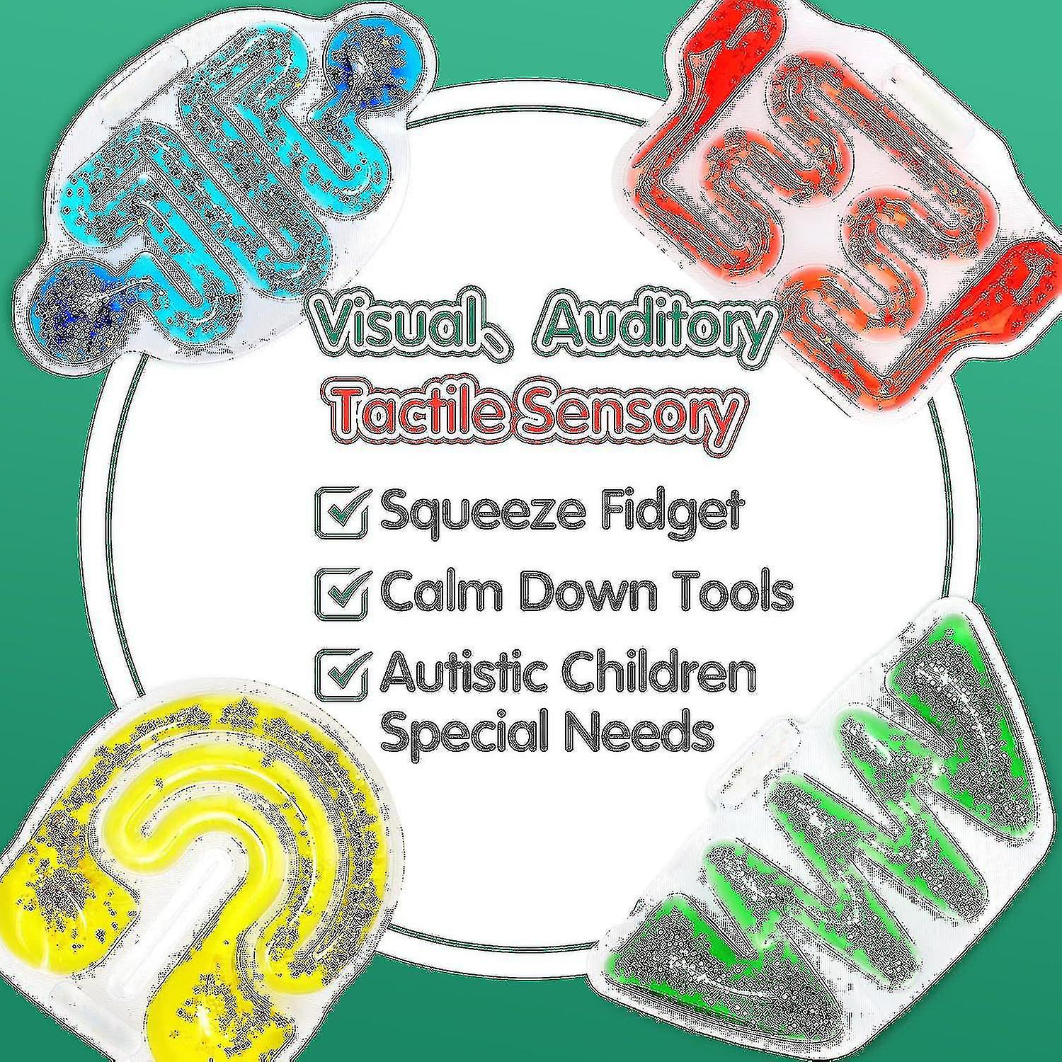 Squishy Sensory Fidget Toys For Autistic Kids Squeeze Sensory Tube ...