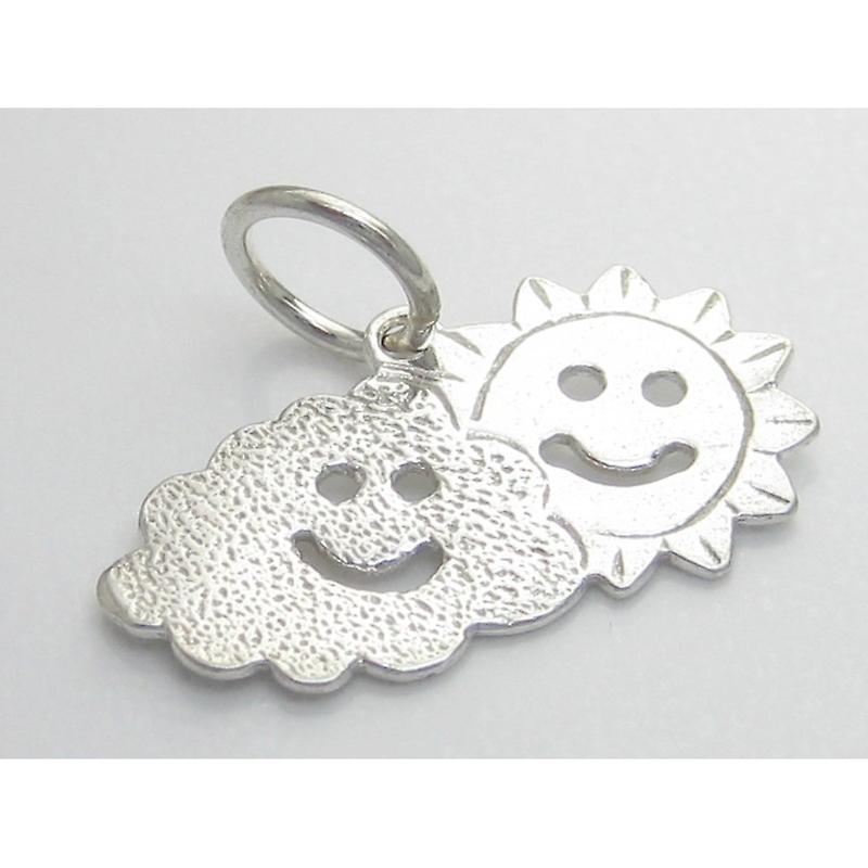 Sun Appering Over A Cloud Sterling Silver Charm .925 X 1 Weather Charms ...