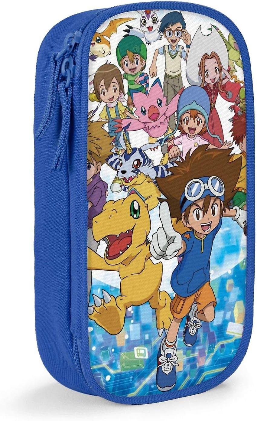 Digimon Anime Pencil Case 3D Custom Printing Large Capacity Double ...
