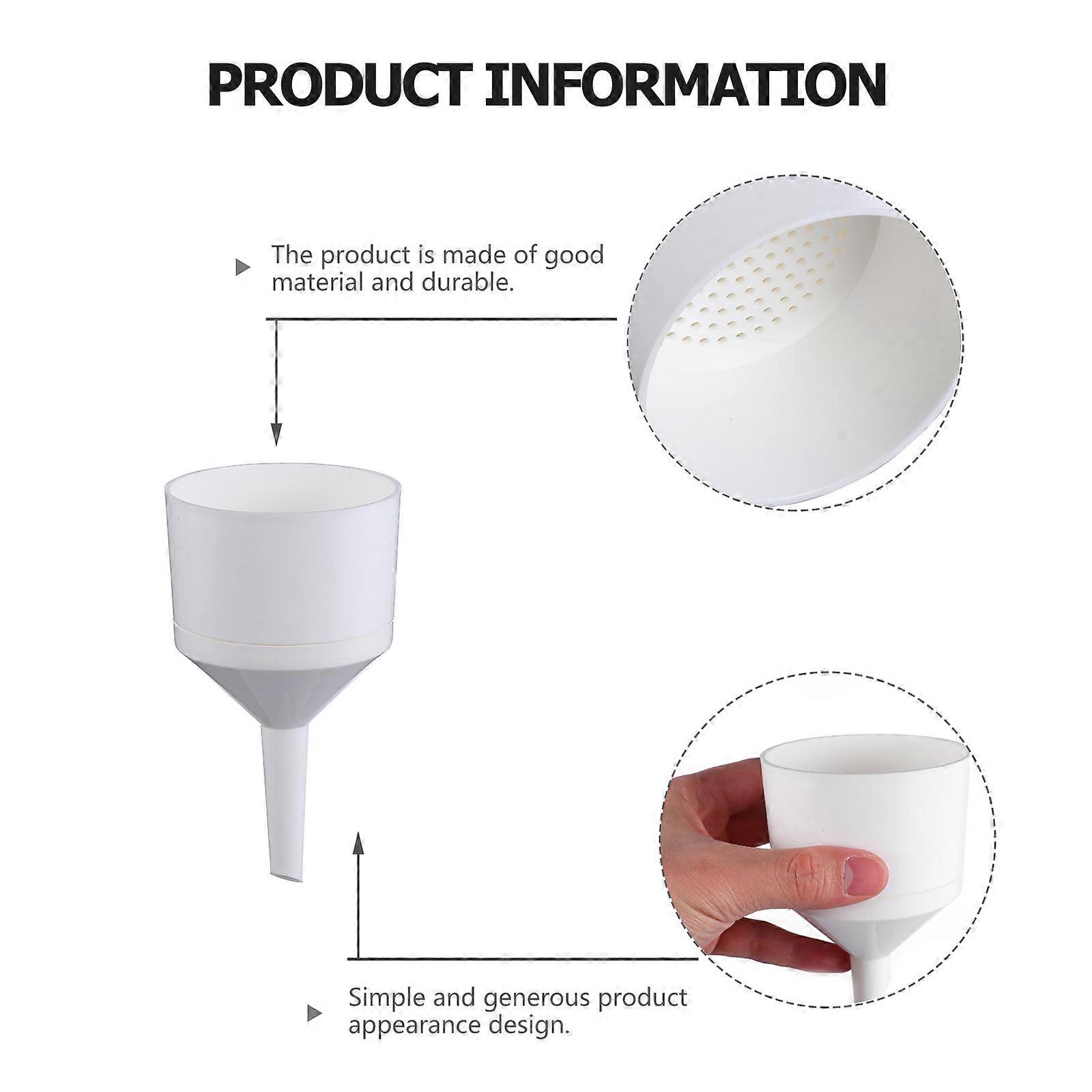 70mm Plastic Buchner Funnel Filter Paper Funnel Practical Suction ...