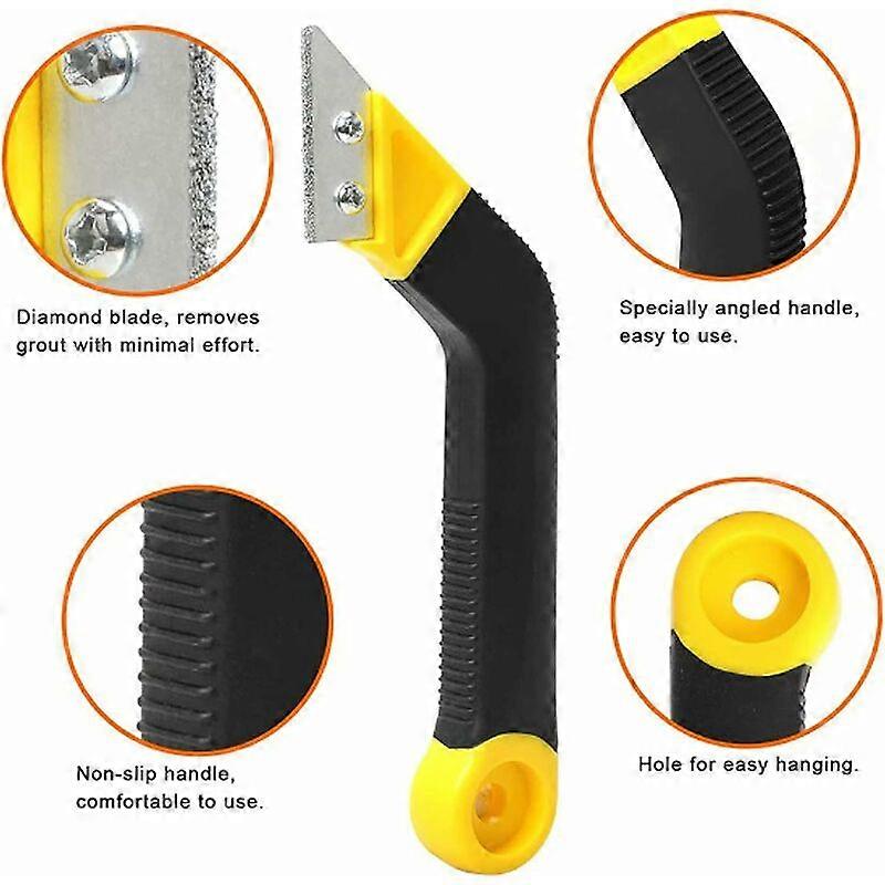 Tile Grout Scraper, Grouting Tool, Glass Ceramic Tile Scraper with 3 ...