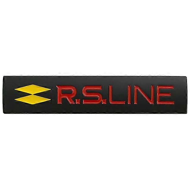 3D Metal RS Line Emblem Car Body Trunk Badge Logo Decal For Renault ...