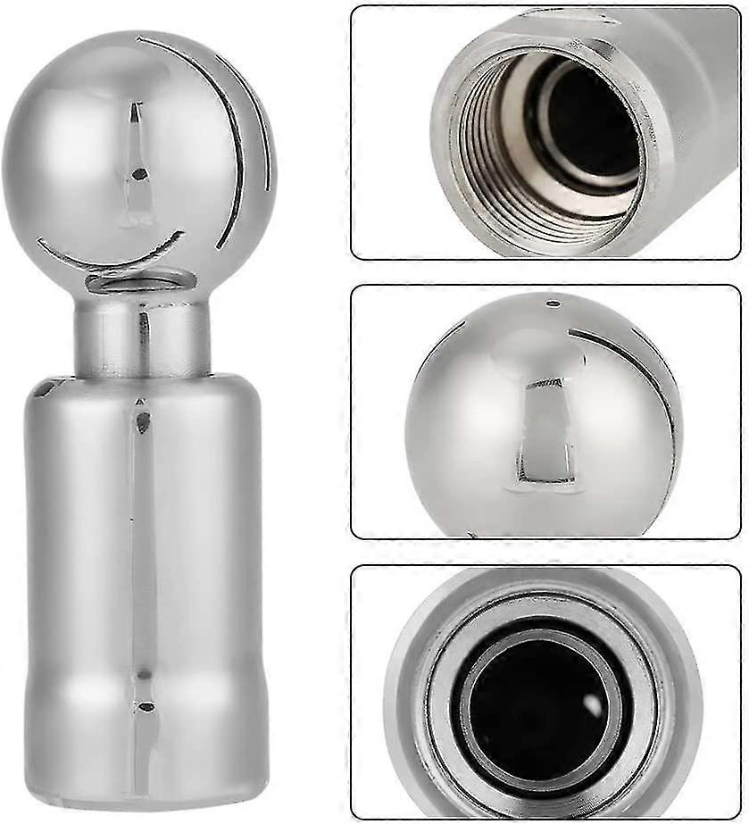 Stainless Steel Rotating Jet Cleaning Ball 3/4'' Female Sanitary Spray ...