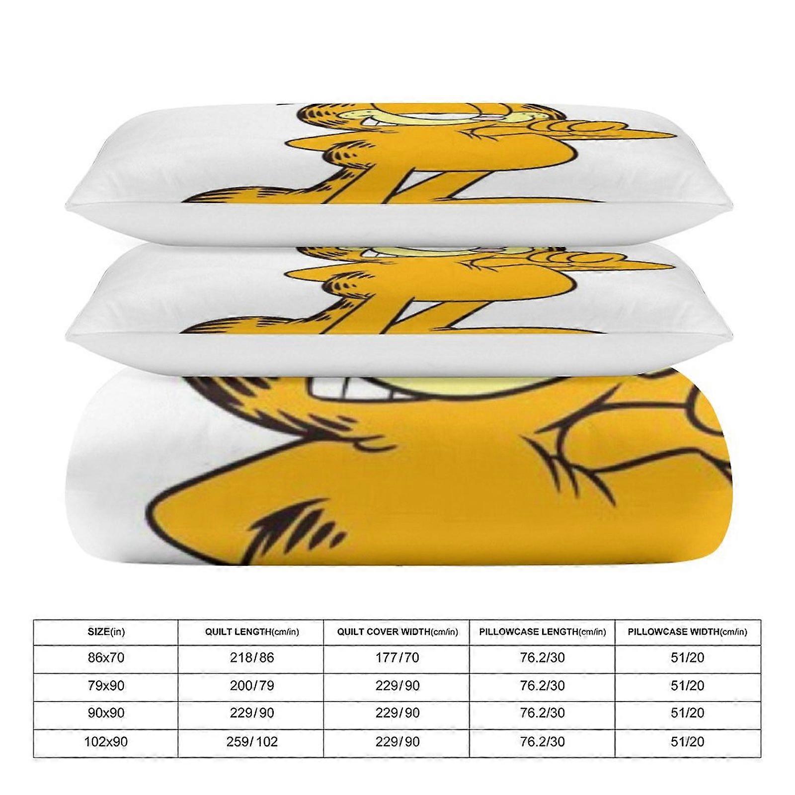 x361 Garfield Bed Duvet Cover Microfiber Bedding Sets 3D Printed ...