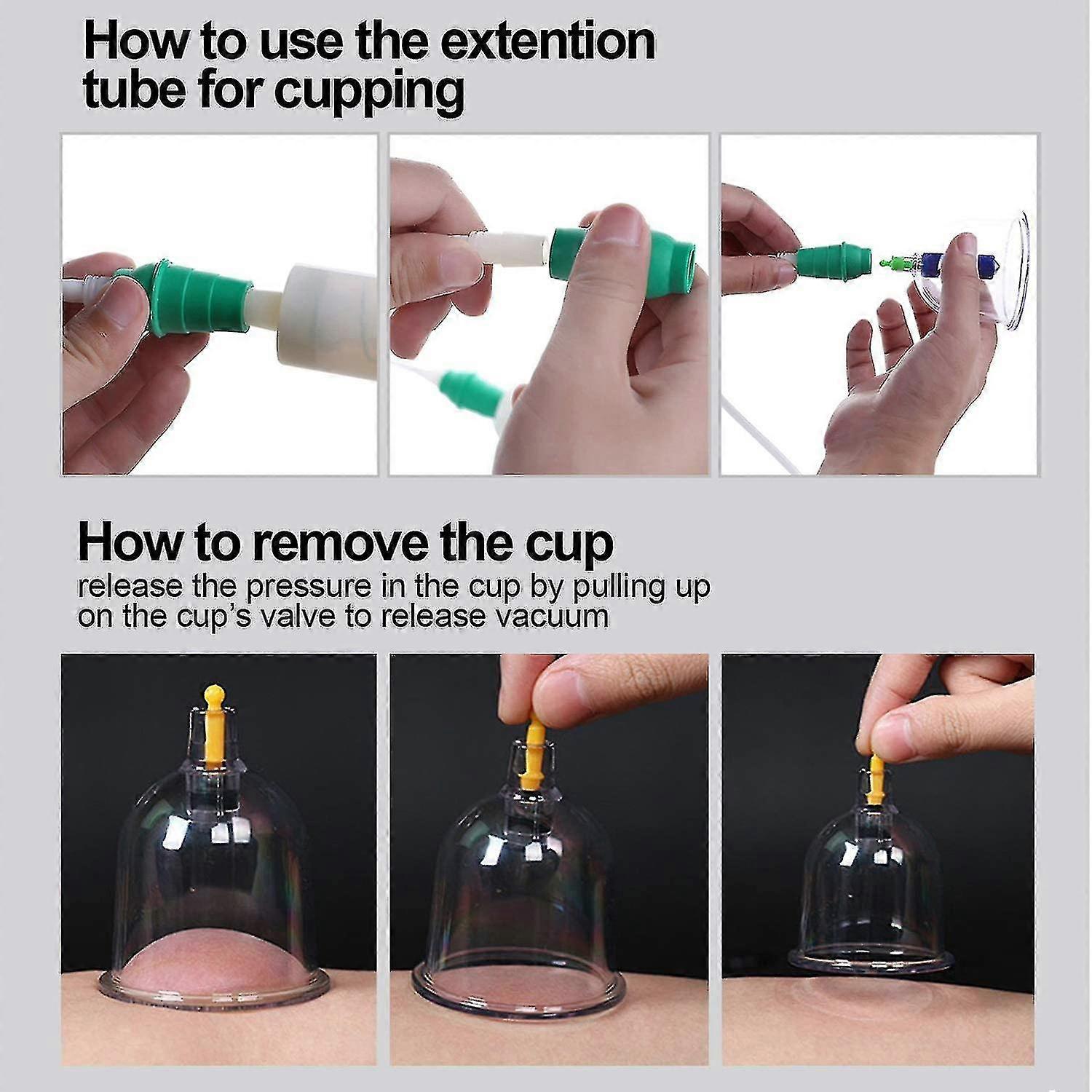 Cupping Therapy Sets,24 Cups Cupping Set With Pump Vacuum Suction Cups ...