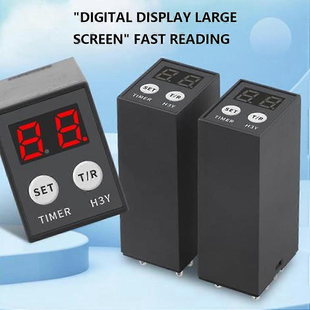 Miniature Power-On Time Delay Relay Electronic Digital Display Power ...