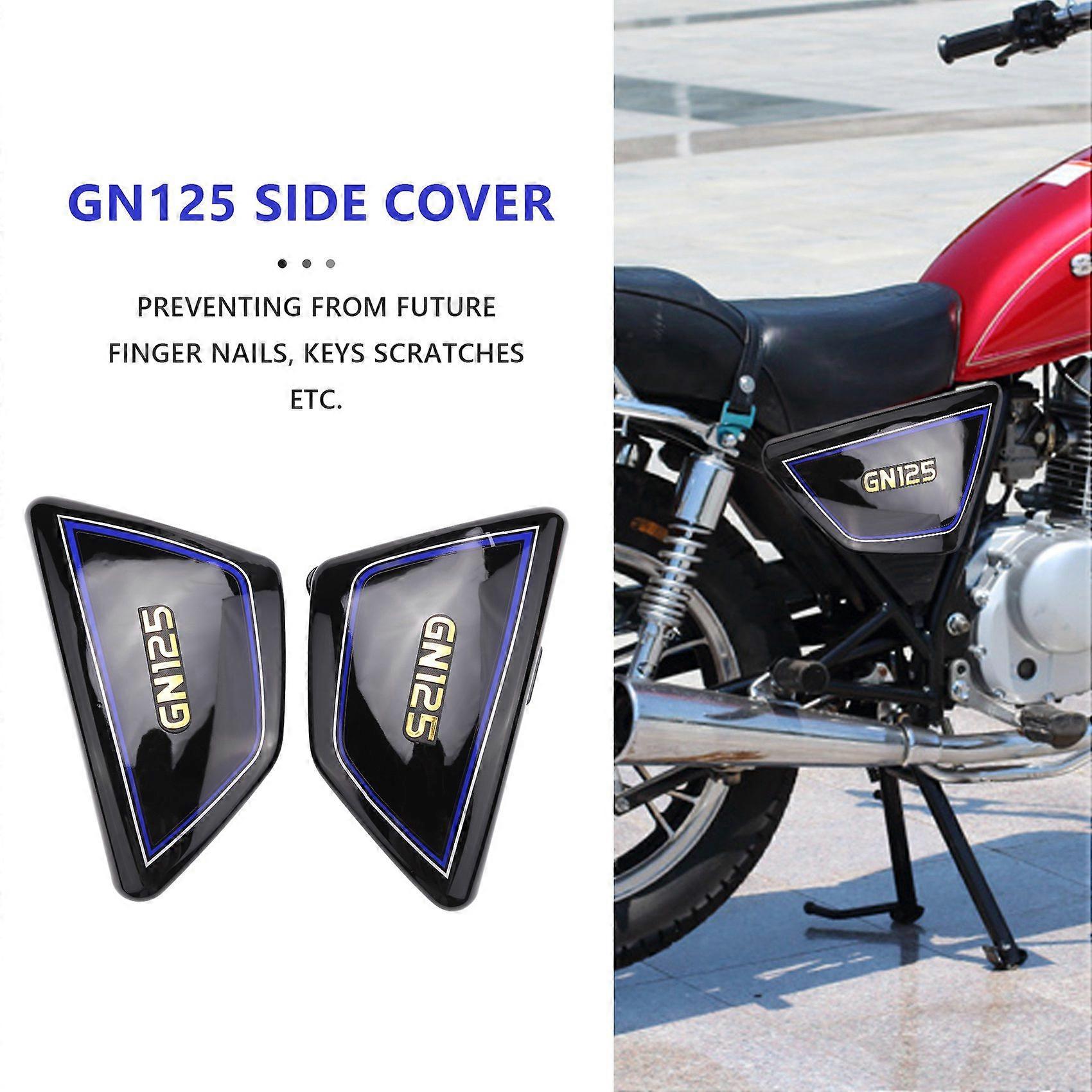 Black Motorcycle Battery Side Cover Frame Side Covers Panels For Suzuki ...