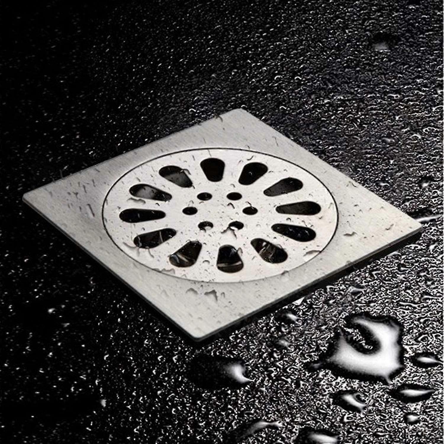 Floor Drain With Removable Cover, Stainless Steel Shower Drain With ...