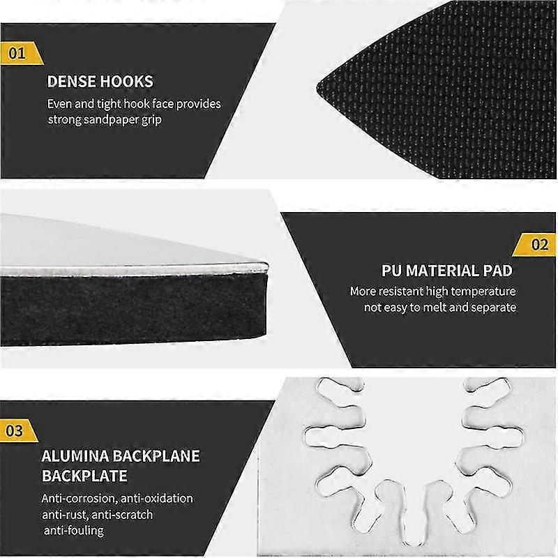 Finger Sanding Pad,54pcs Finger Oscillating Multi Tool Sanding Disc ...