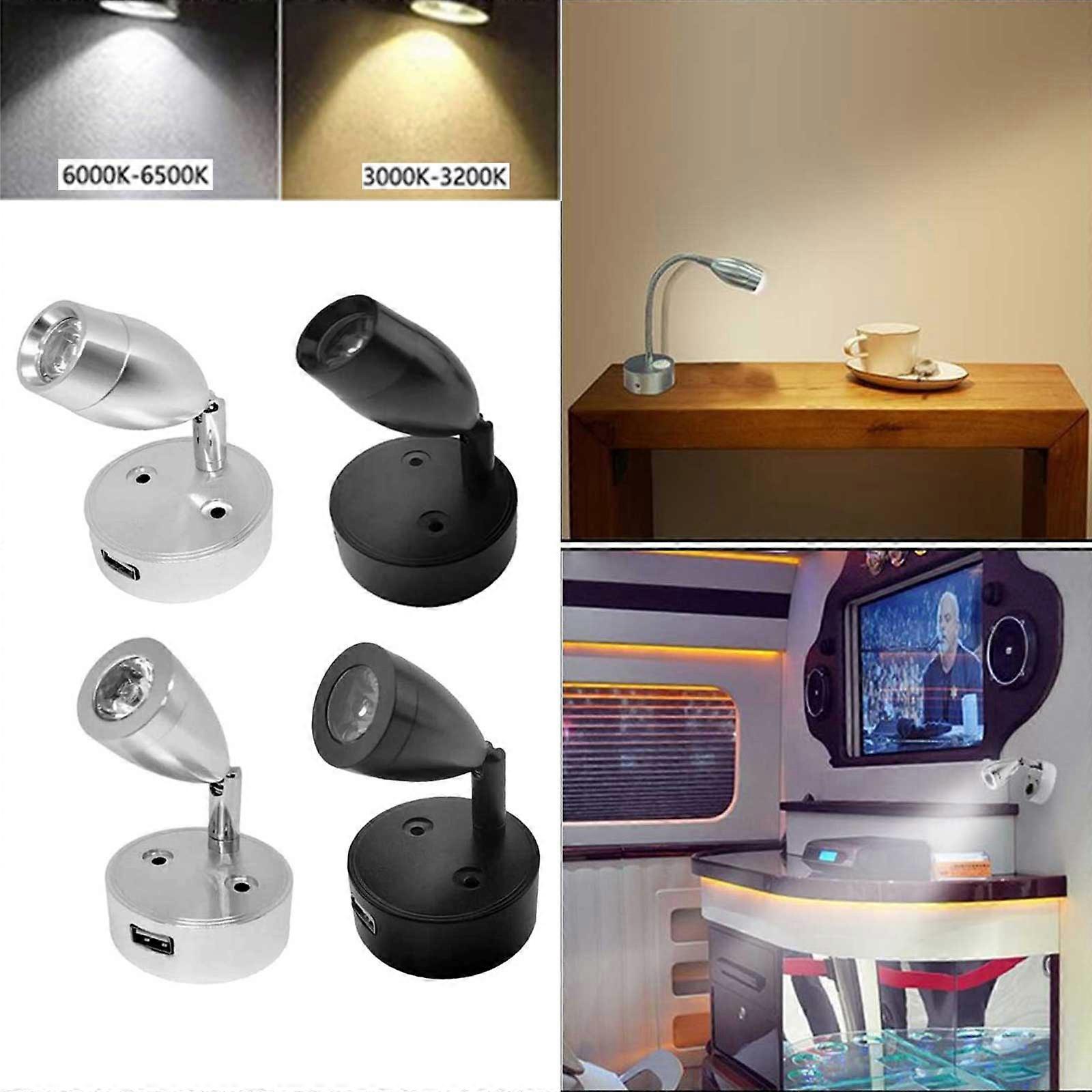 Wearproof Reading Light for RV Motorhome for DC 12-24V USB Night Light ...