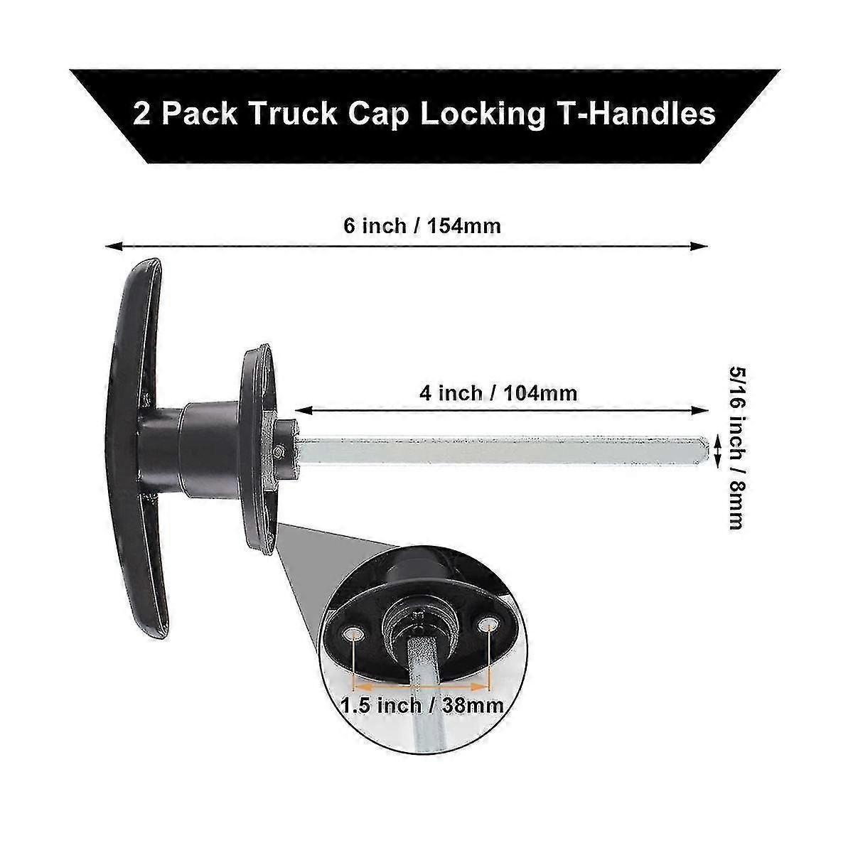 Truck Cap Locking T-handles Campers Topper Lock, Campers Shell Locks ...
