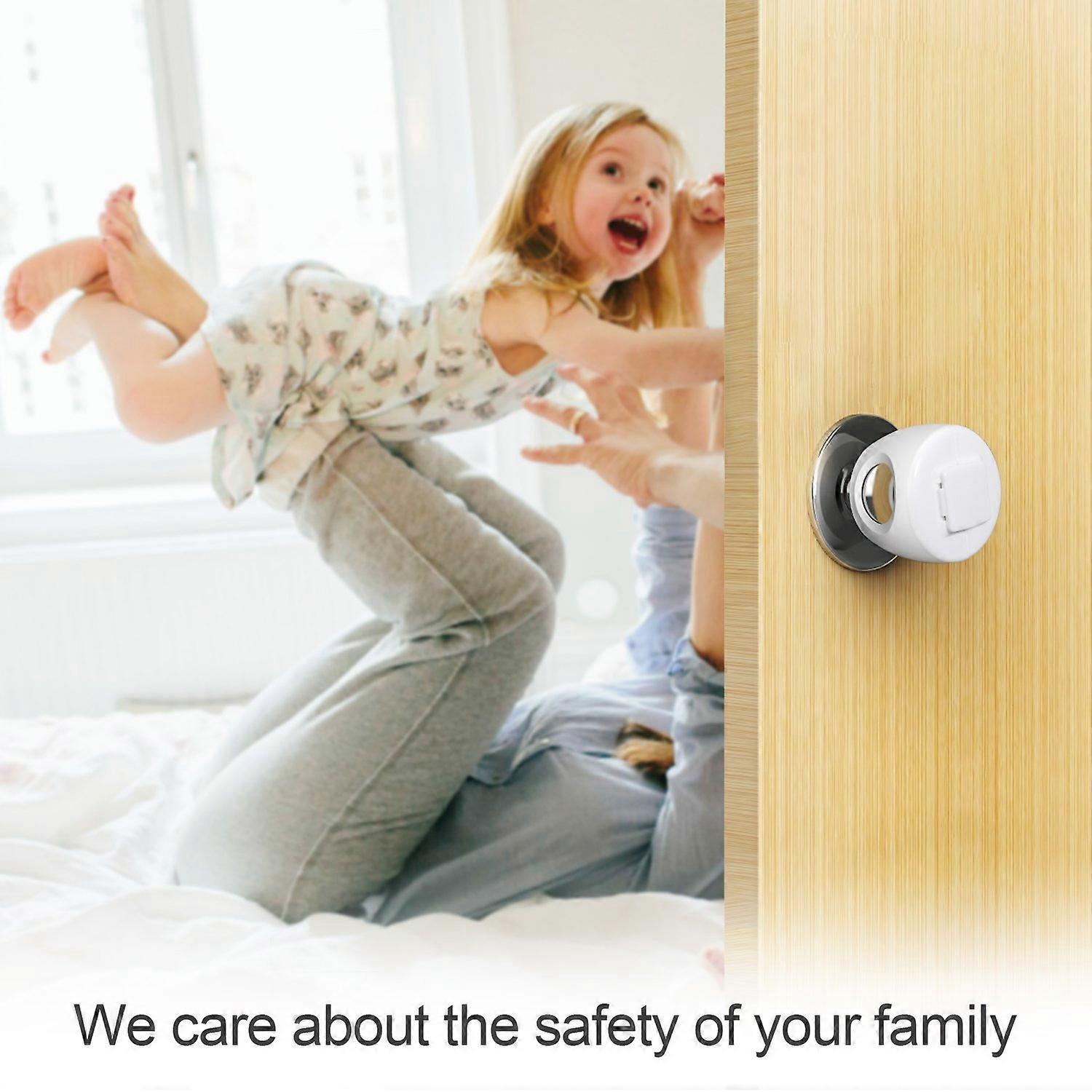Door Knob Child Proof Cover, Child Safety Locks for Doors, Kid-Proof 4 ...