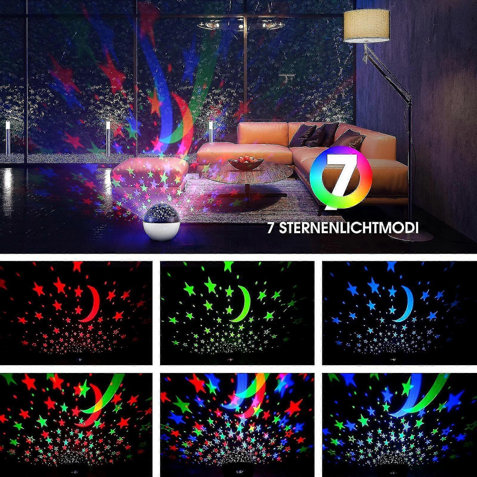 Star Projector, Light Projector For Kids, 3-in-1 Led Night Projector ...