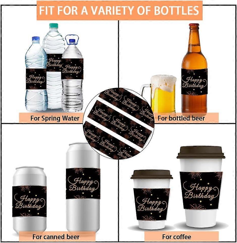 30pcs Water Bottle Labels Waterproof Labels 21.6x6.4cm/ 8.5x2.5inches ...