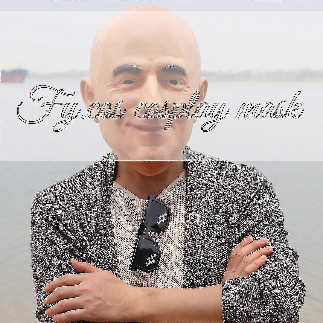 Smile No Face Man Latex Mascara Full Head Horror Faceless Disguise ...