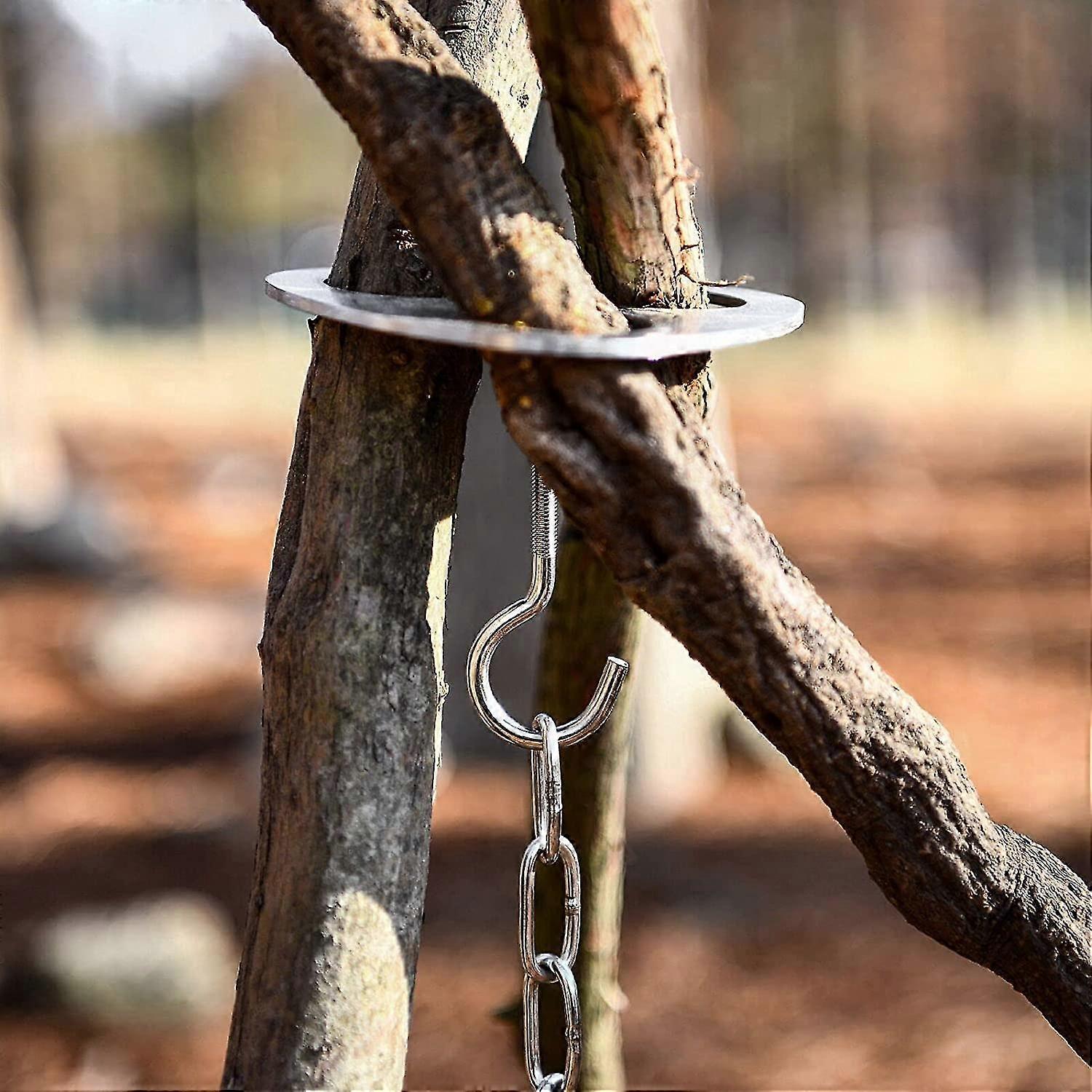Camping Tripod Board - Turn Branches Into Campfire Tripod, Stainless ...