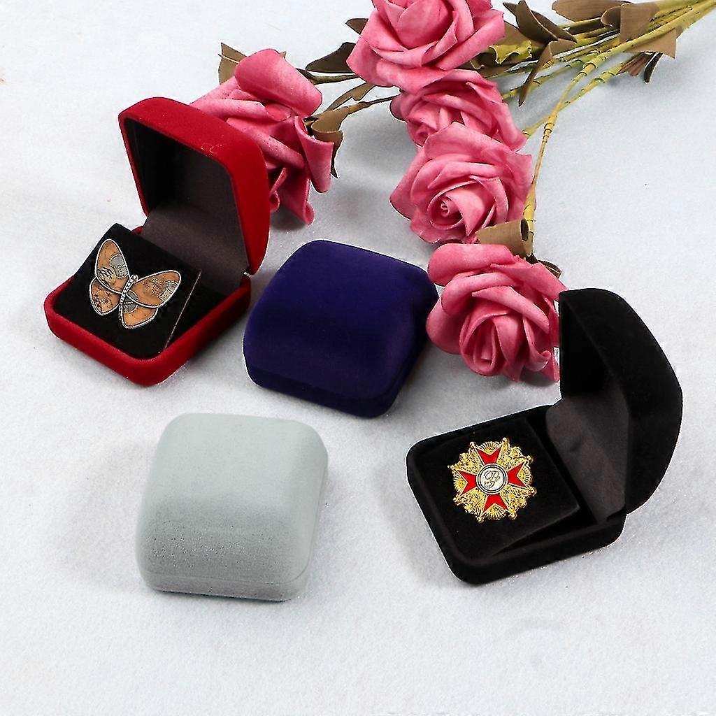 Velvet Coin Display Case Medals Case Jewelry Gift Box Display Case For ...