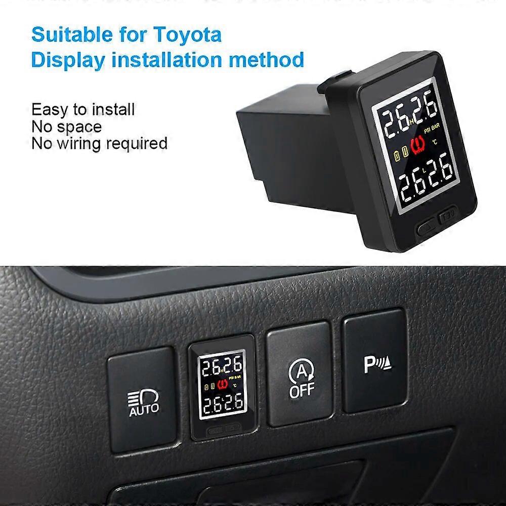 Smart Car TPMS Tire Pressure Monitor System For Toyota With 4 Pcs ...