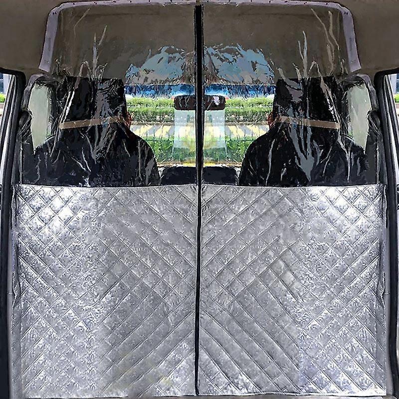 For Ford Transit Custom Cab Divider Heat Insulation Curtain Kits with ...