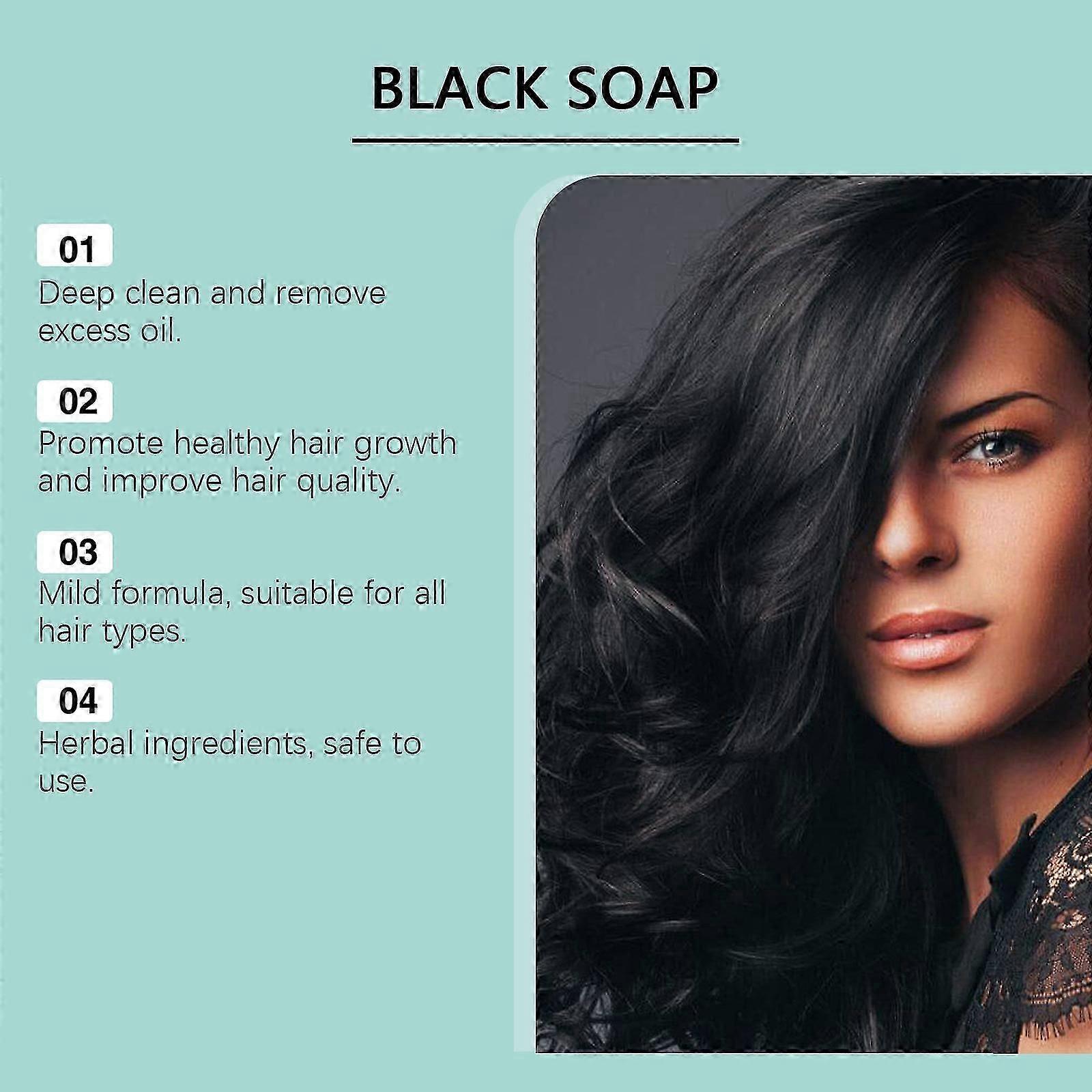 Black Soap Gray Hair Coverage Soap, Natural Hair Color for Gray Hair ...