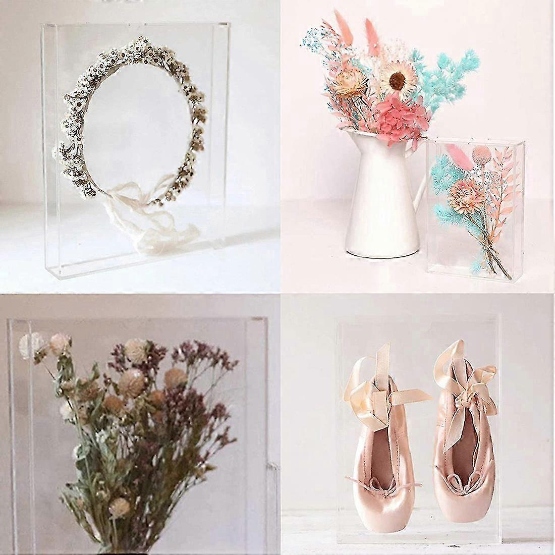 Shadow Box Frame Acrylic Photo Frame DIY Desktop Display Box All ...