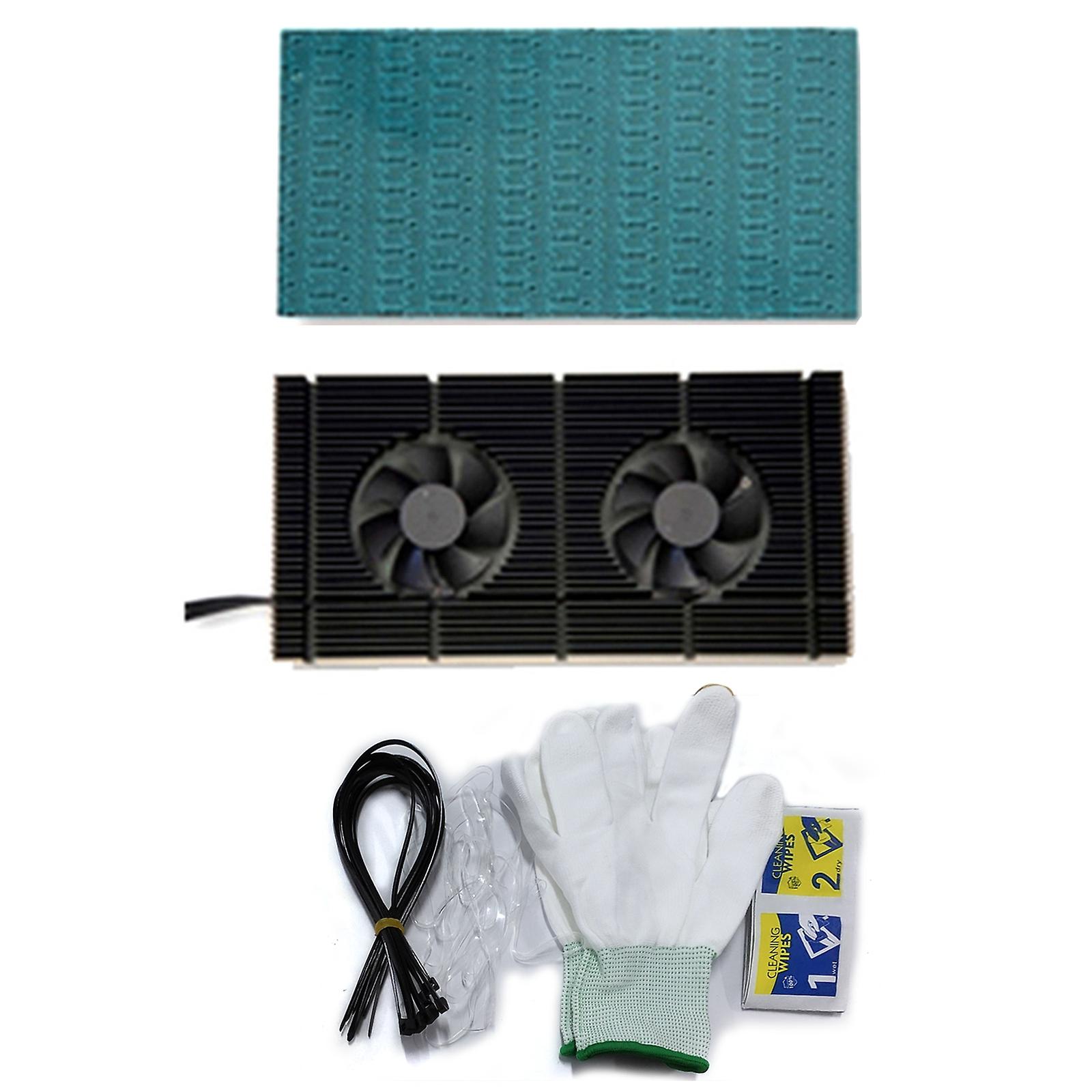 for RTX 3080 3090 GPU Cooler Graphic Card Backplate Heatsink + Dual PWM ...