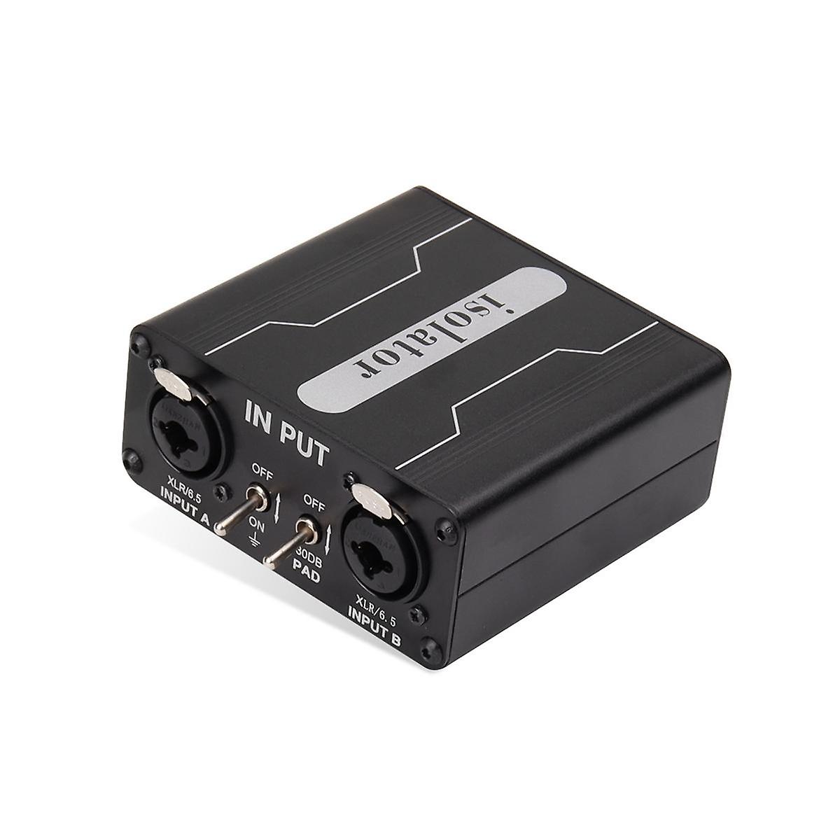 GX200 Audio Isolator Dual-Channel 6.5 XLR Mixer Audio Isolator Current ...