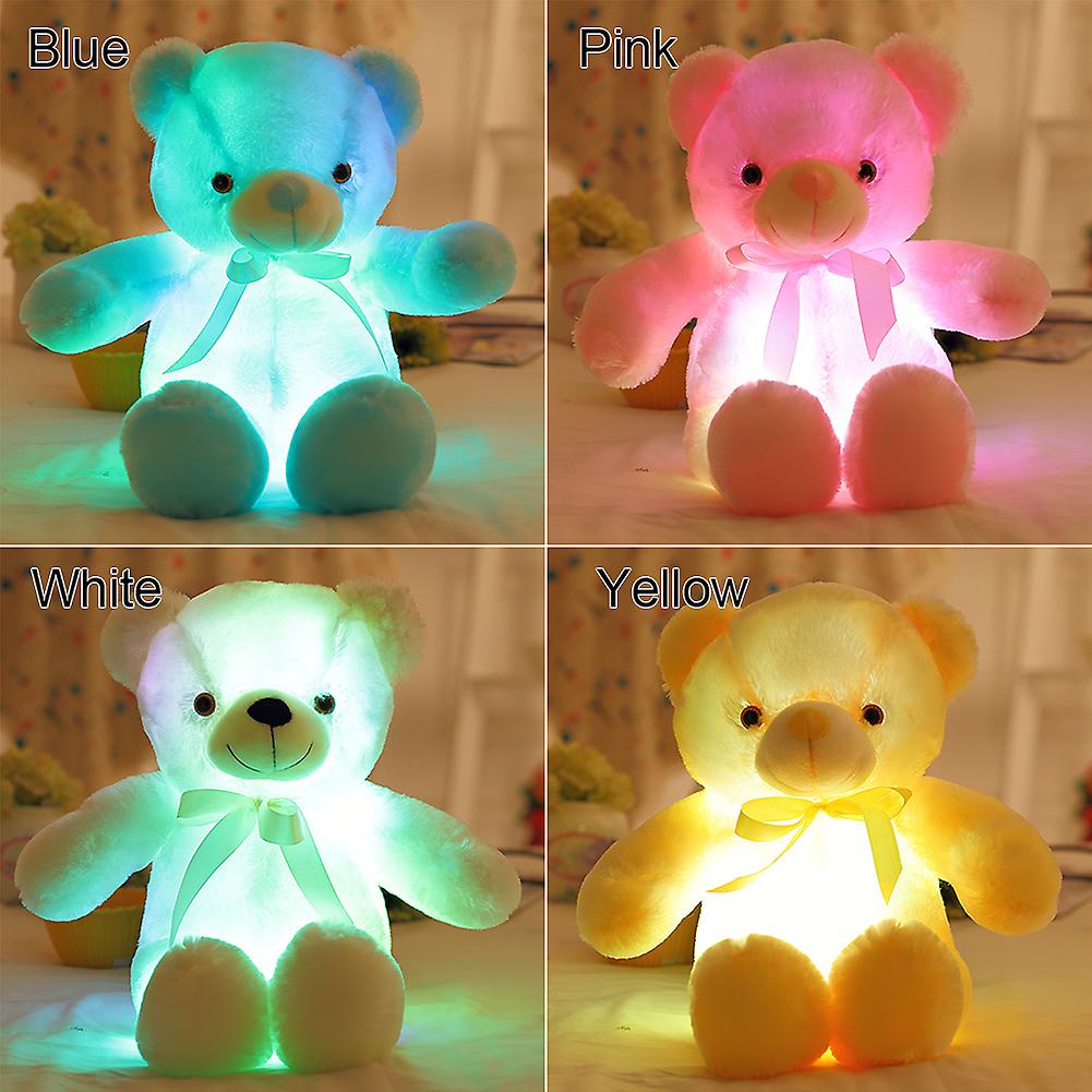 Glowing Teddy Bear Gifts Kids Plush Toy Animal Colorful Light Up Led ...