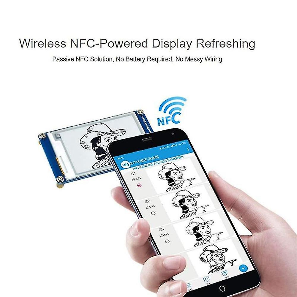 Waveshare 2.7 Inch Passive Nfc-powered E-paper Module No Battery | Fruugo UK