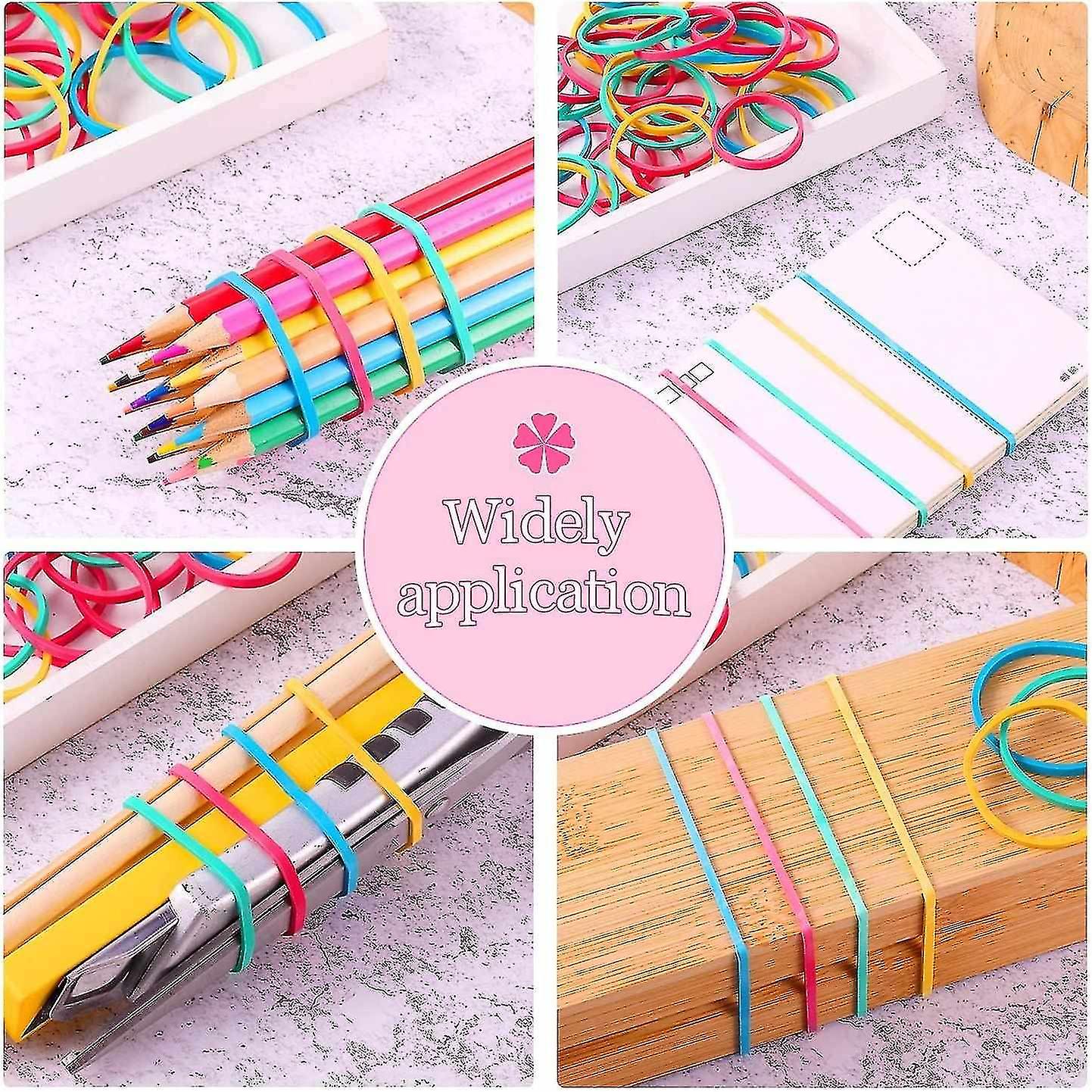 Rubber Rainbow 200g Stretchable Stationery Holder Loops For Arts Crafts ...