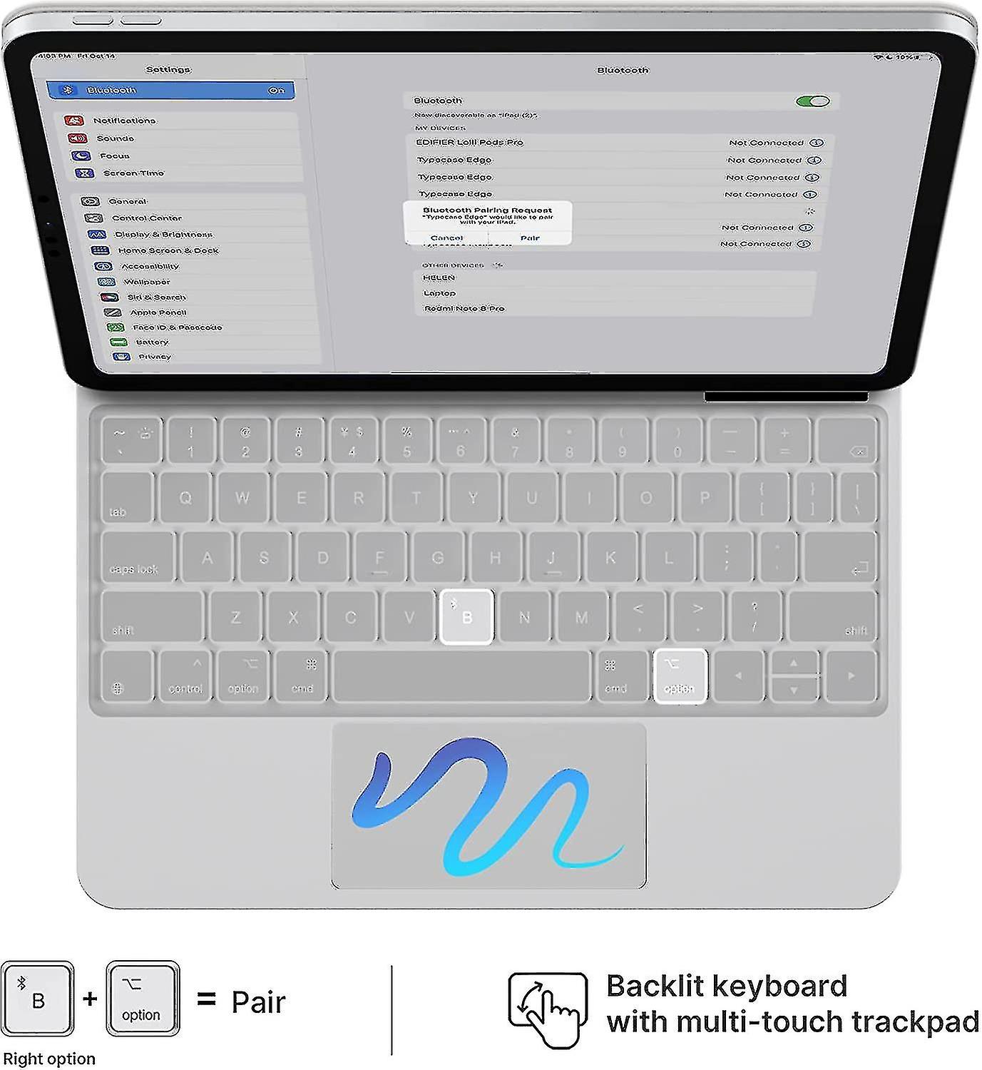 Timoom Slim Magnetic Backlit Keyboard Case For Ipad 10th Generation (10 ...