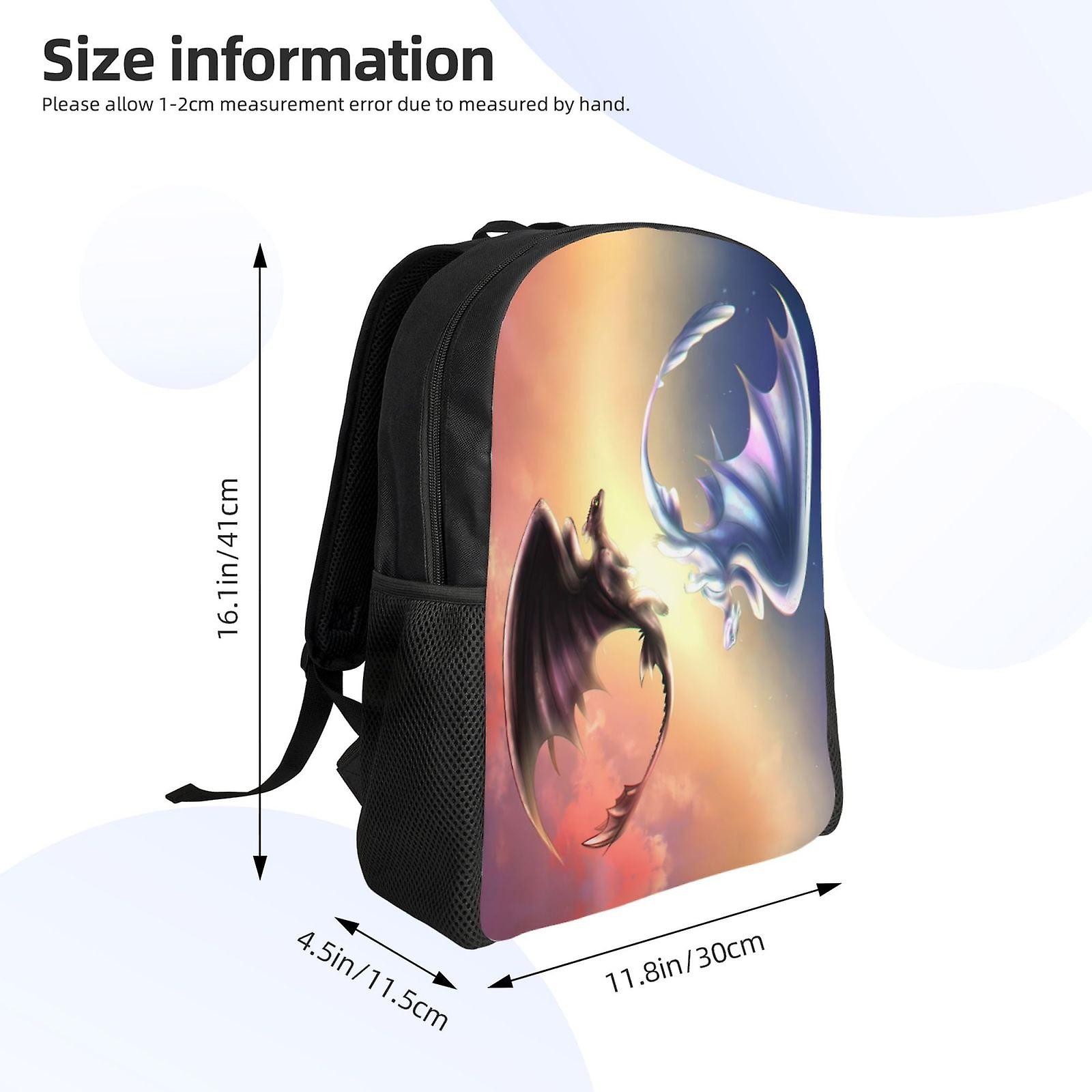 Night Fury How to Train Your Dragon Cute Backpack Daypack for Work ...