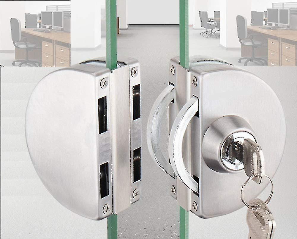 Double Glass Door Lock 304 Stainless Steel, Both Sides Open Frameless ...