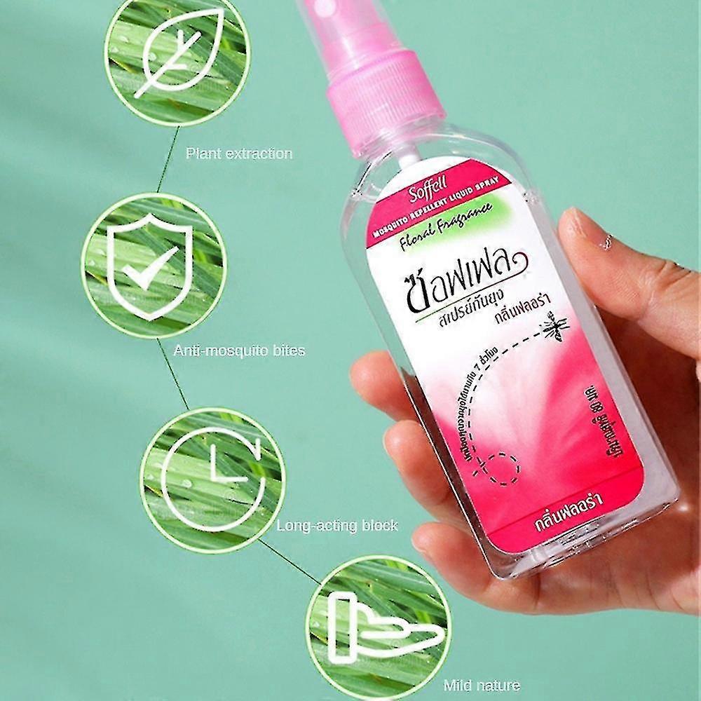 3pcs 80ml Mosquito Spray Thailand Plant Anti-mosquito Bite Swelling ...